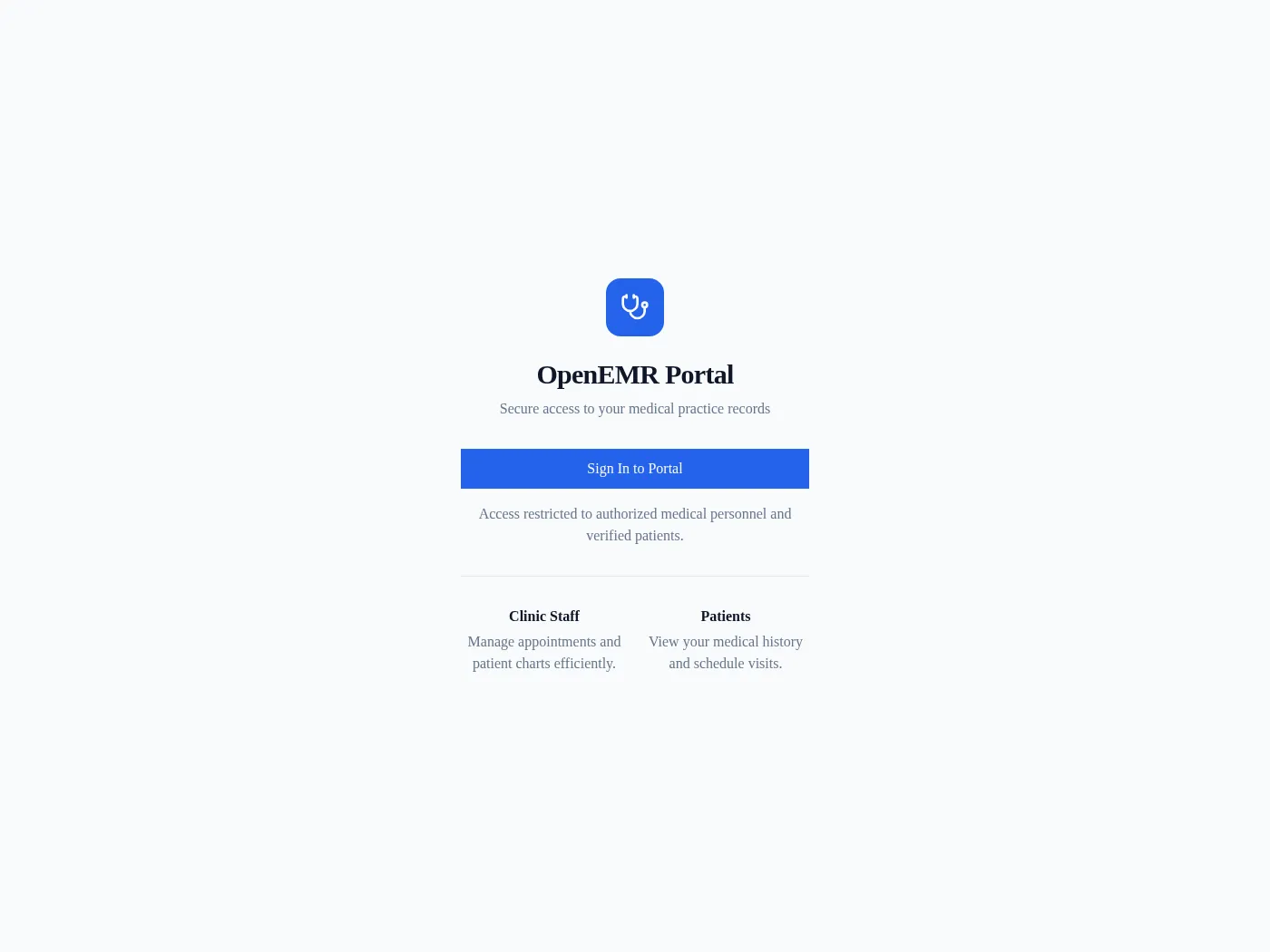 OpenEMR Portal