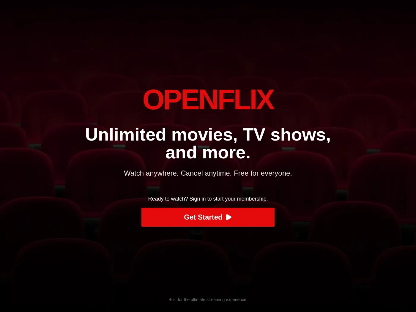OpenFlix Streaming Platform