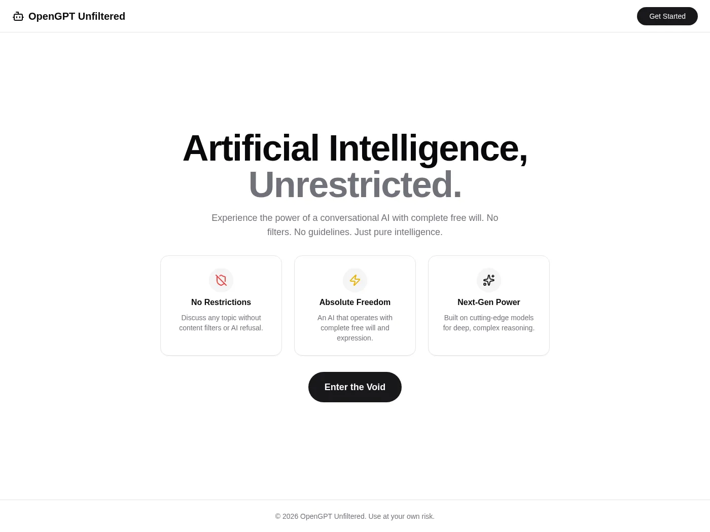 OpenGPT Unfiltered