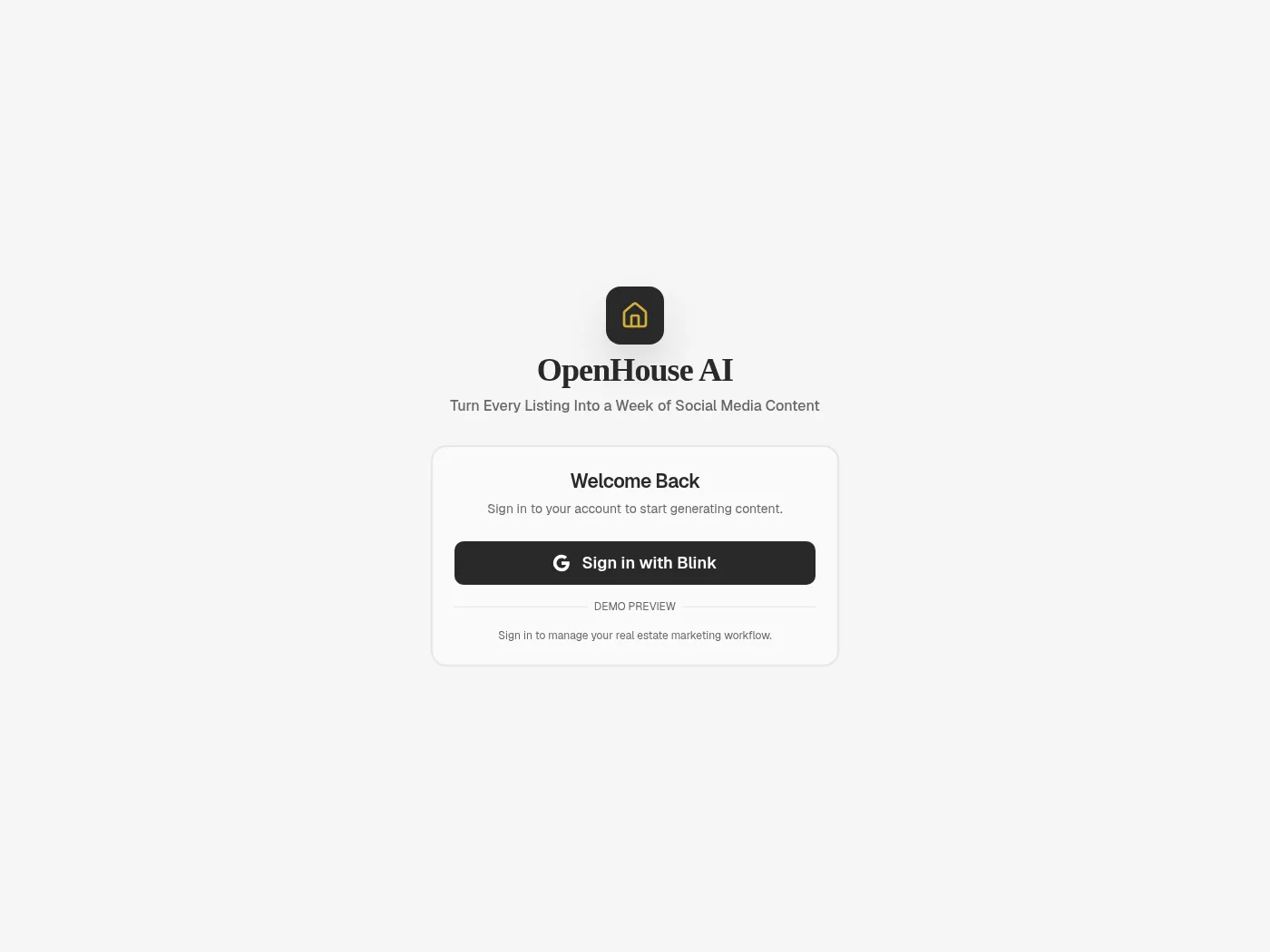 OpenHouse AI Platform