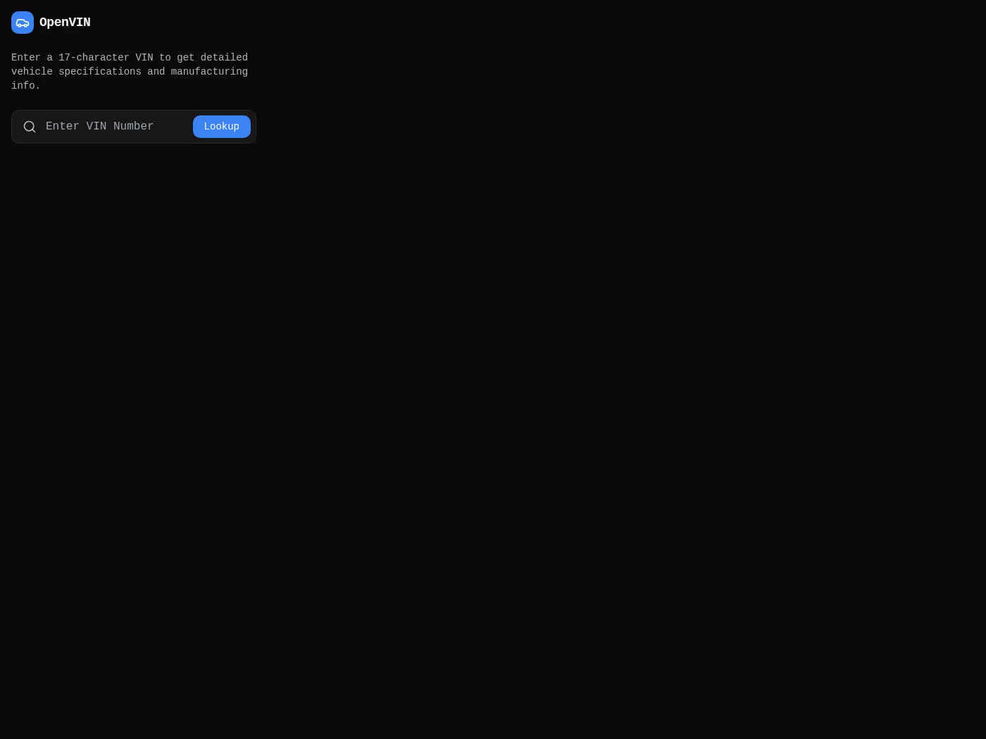 OpenVIN Decoder