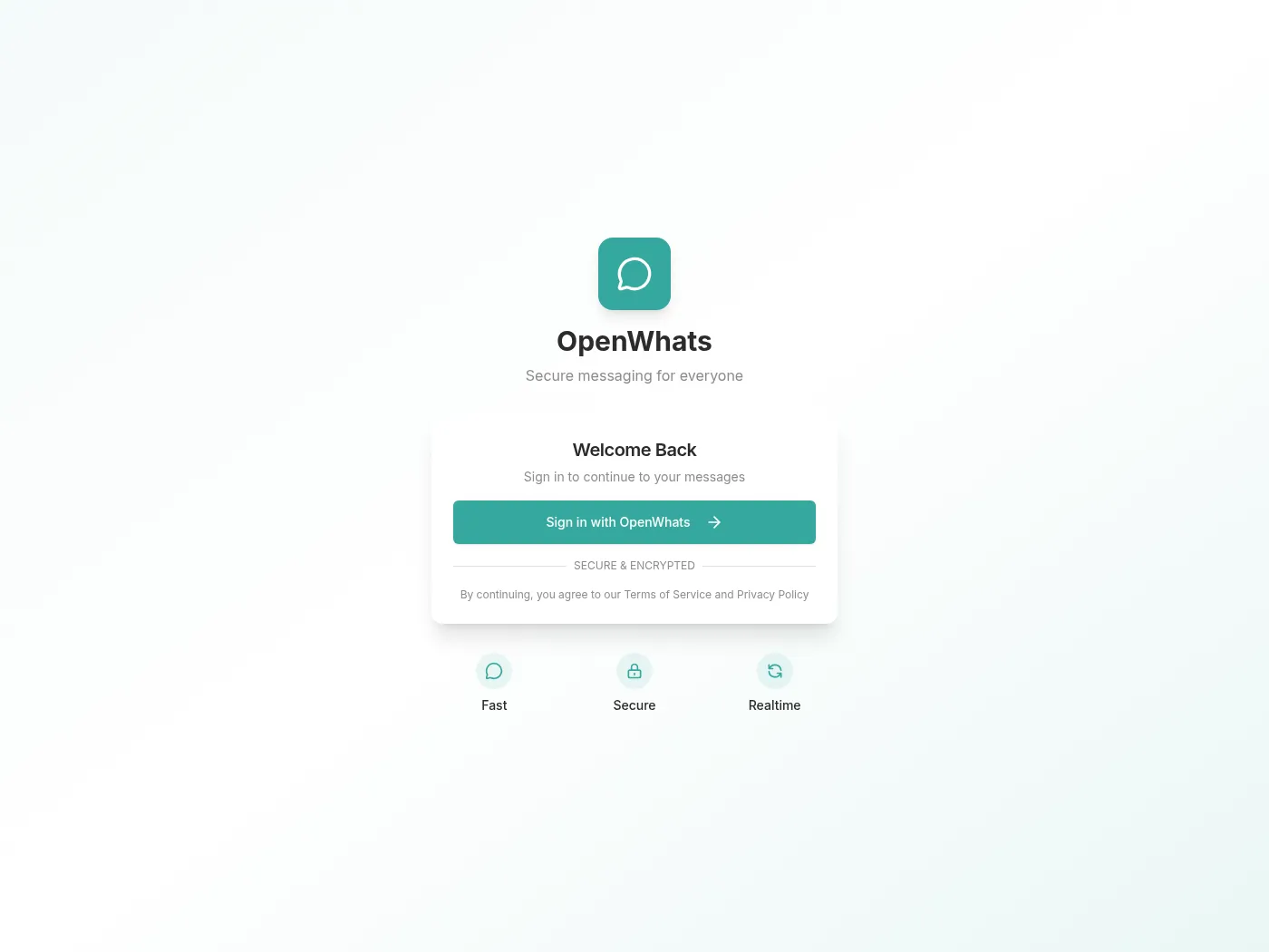OpenWhats Messenger