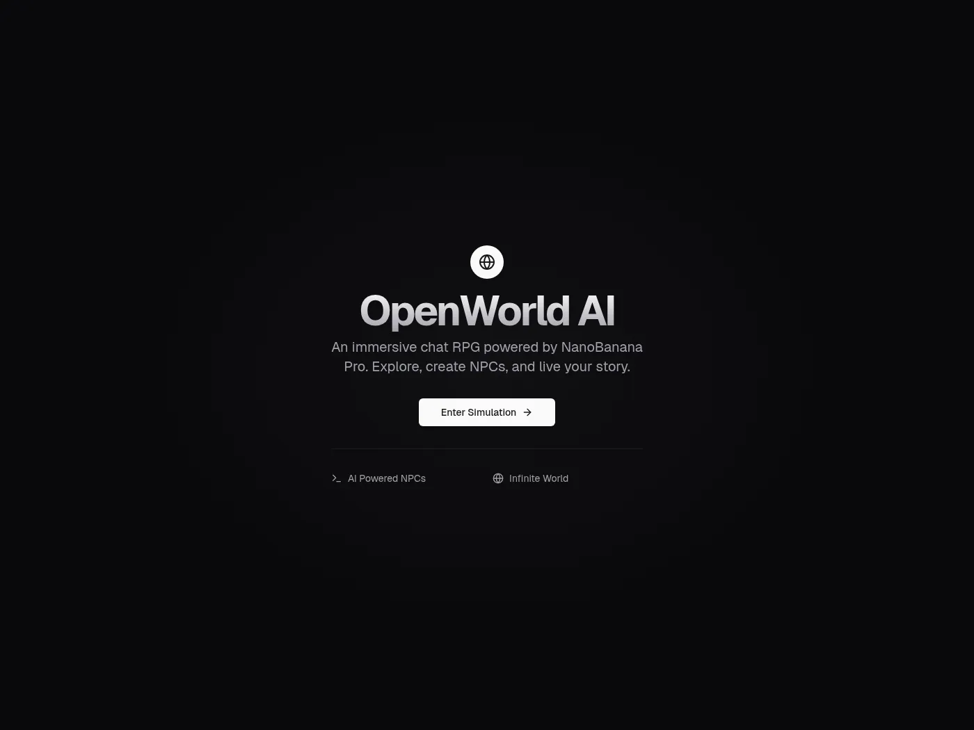 OpenWorld AI Chat Game