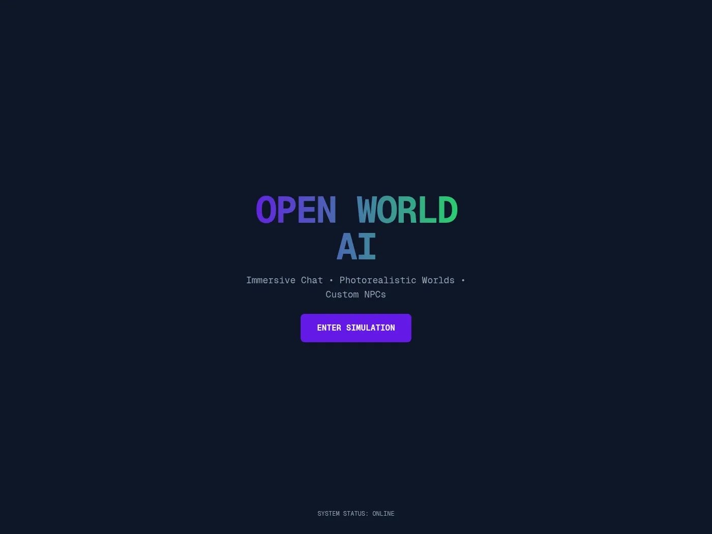 OpenWorld AI Chat Game