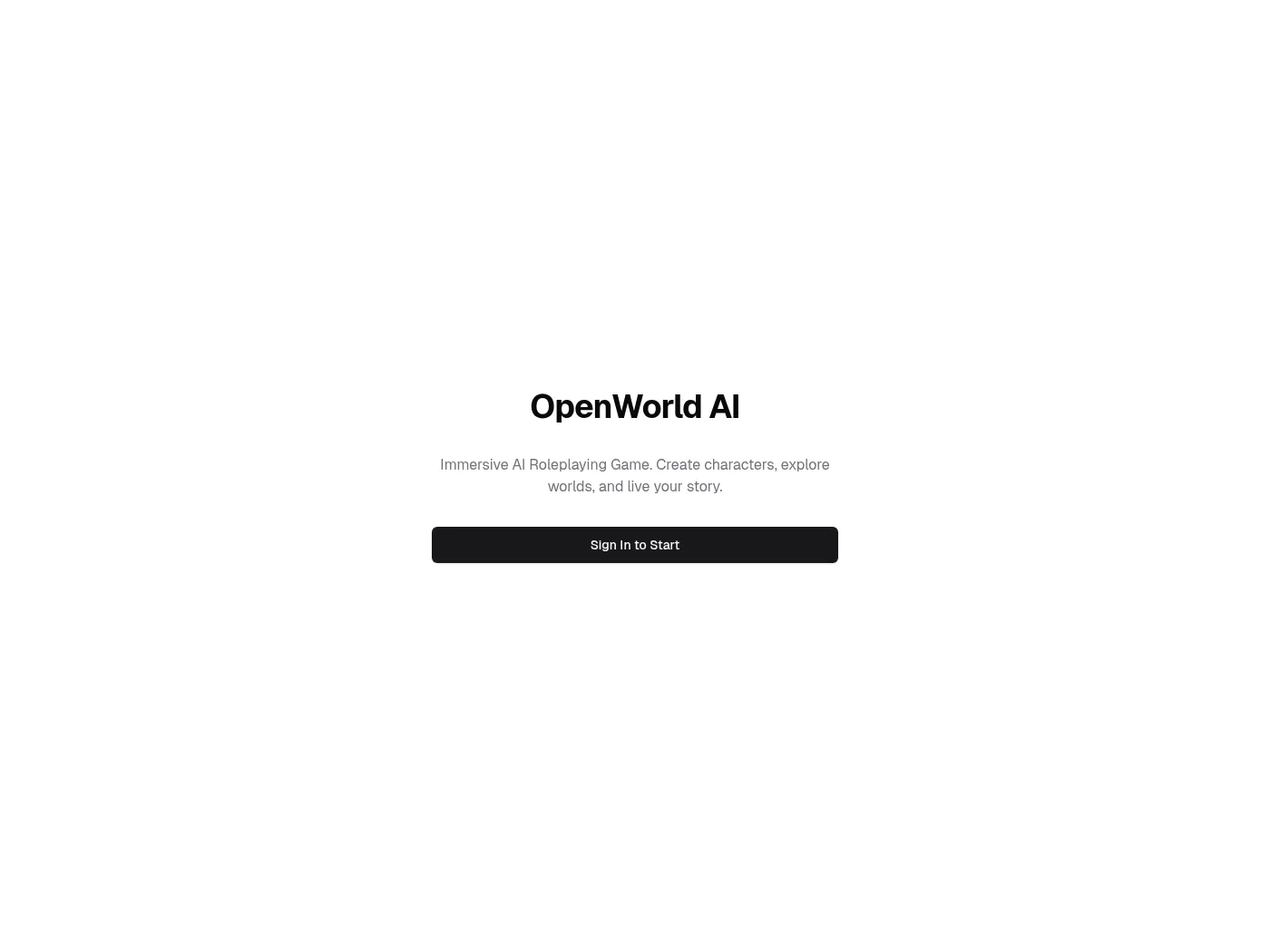 OpenWorld AI Chat Game