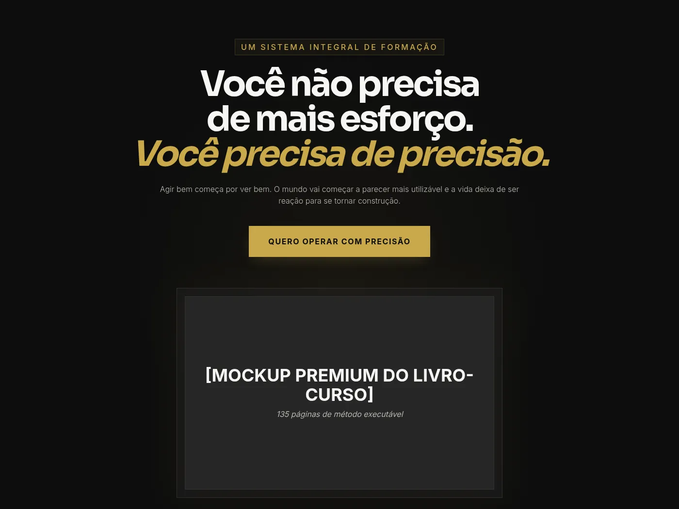 Operador de Precisão Landing