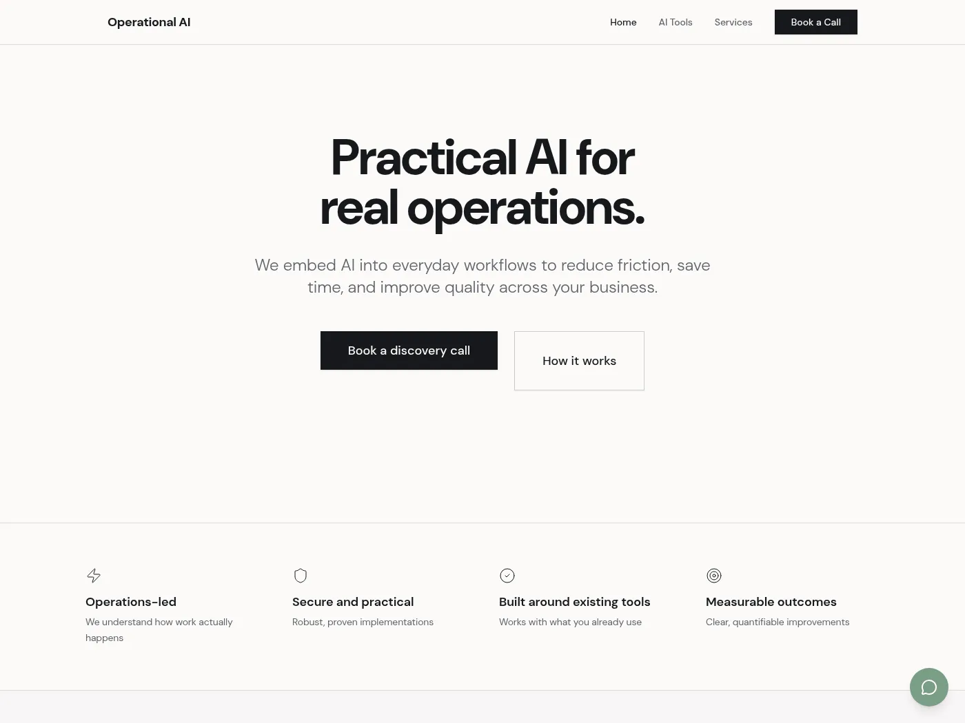 Operational AI Discovery Platform
