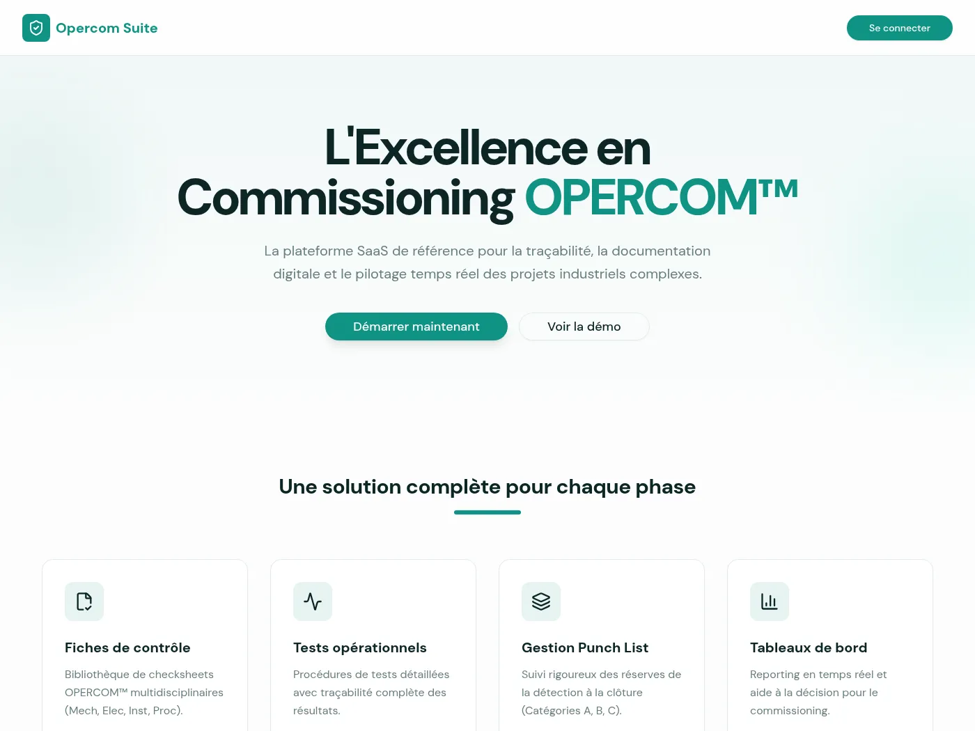 Opercom Project Suite