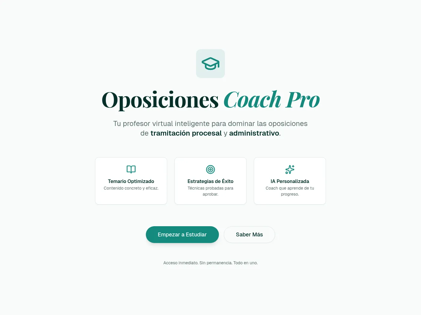 Oposiciones Coach Pro