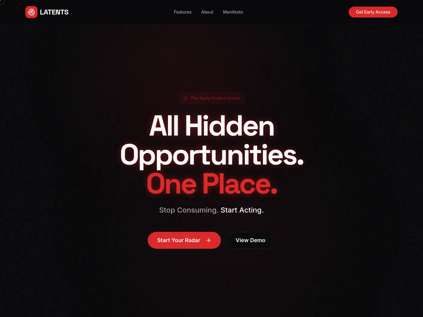 Opportunity Radar Website