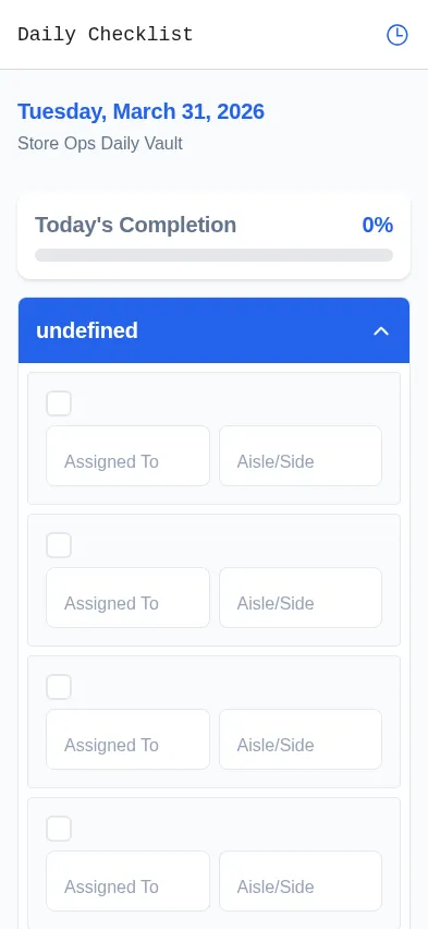 Ops Checklist Vault