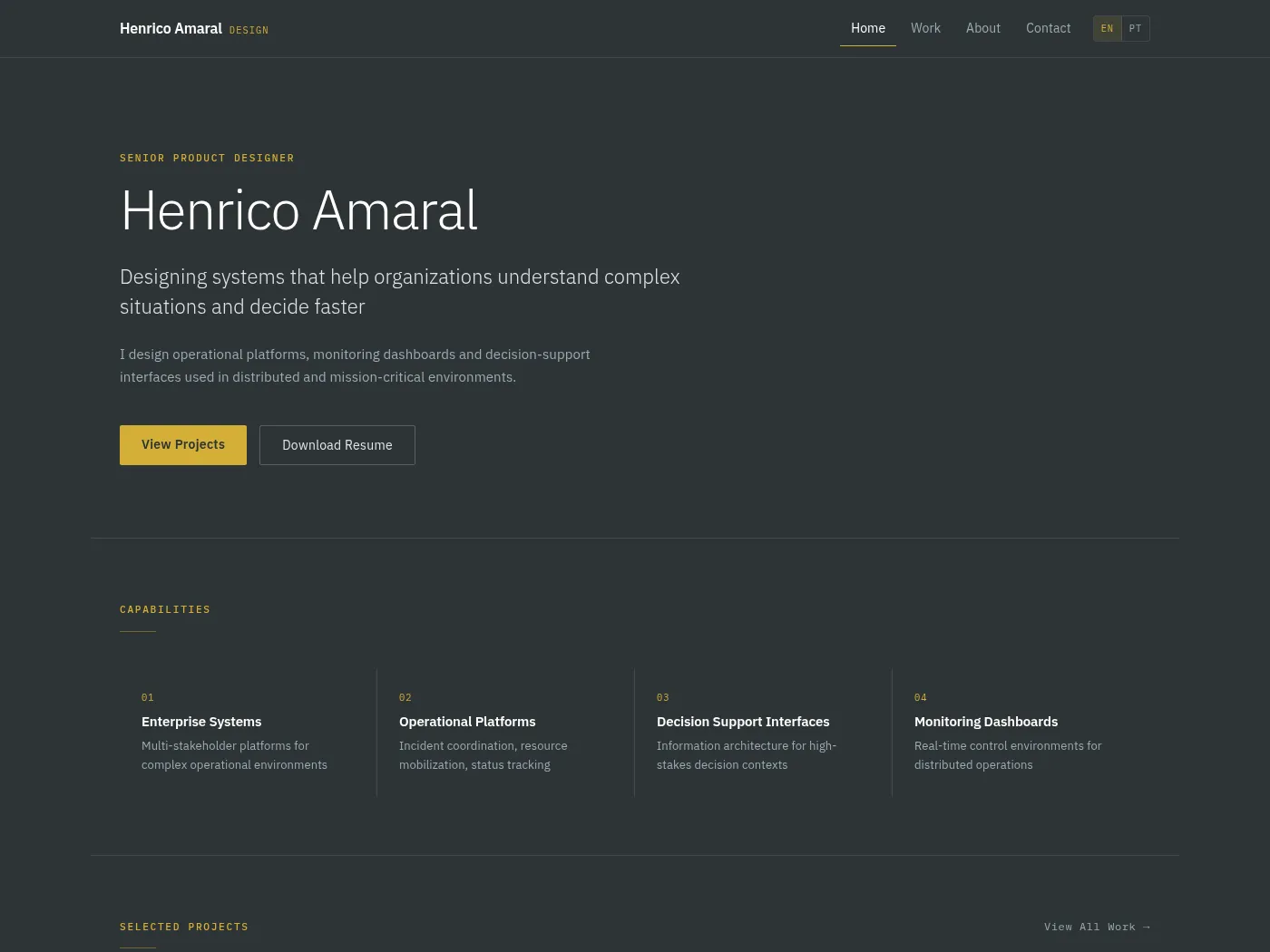 Operational Design Portfolio