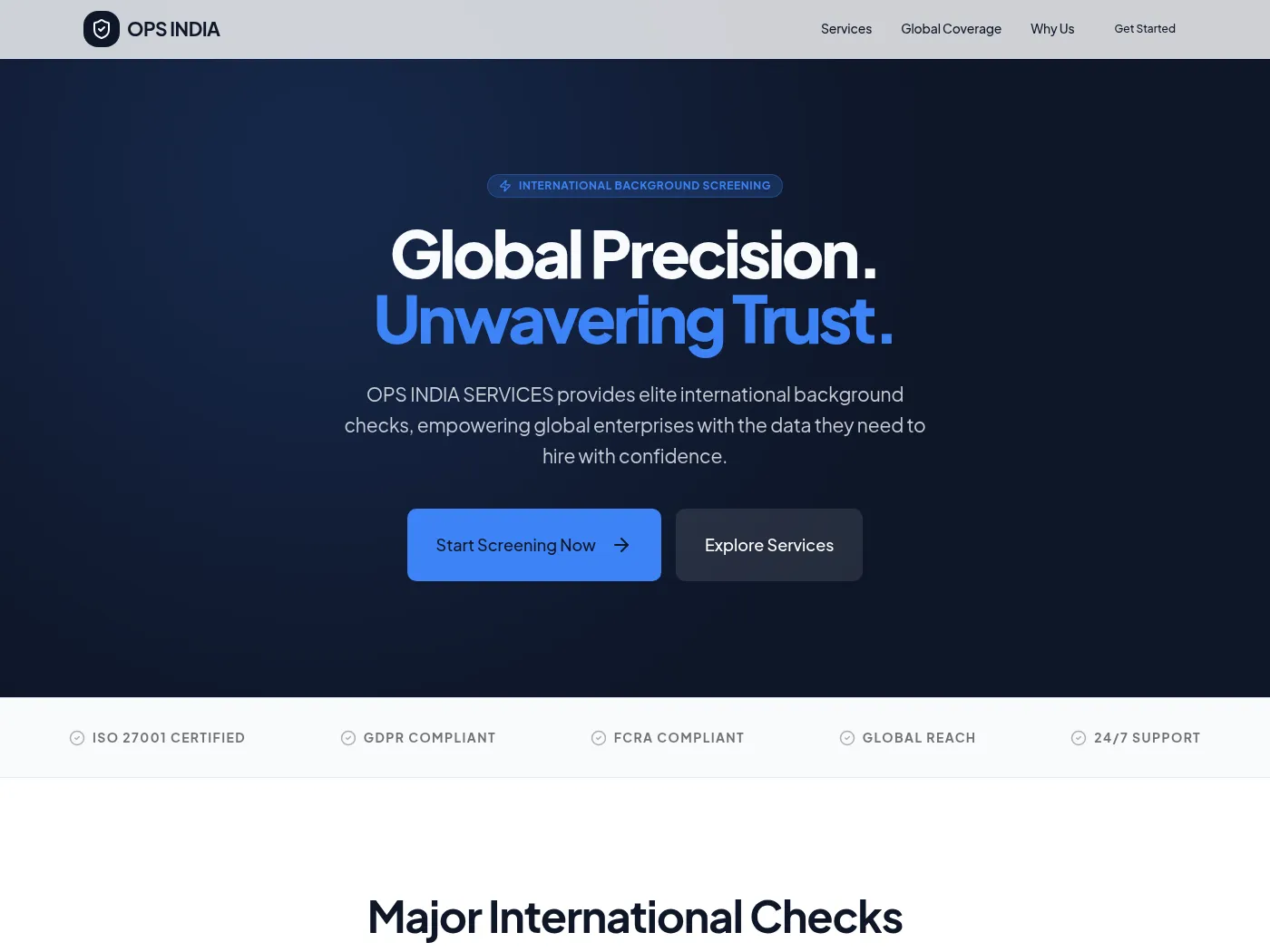 OPS India Background Checks