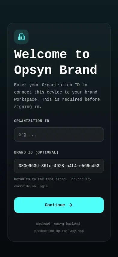 Opsyn Brand Command Center