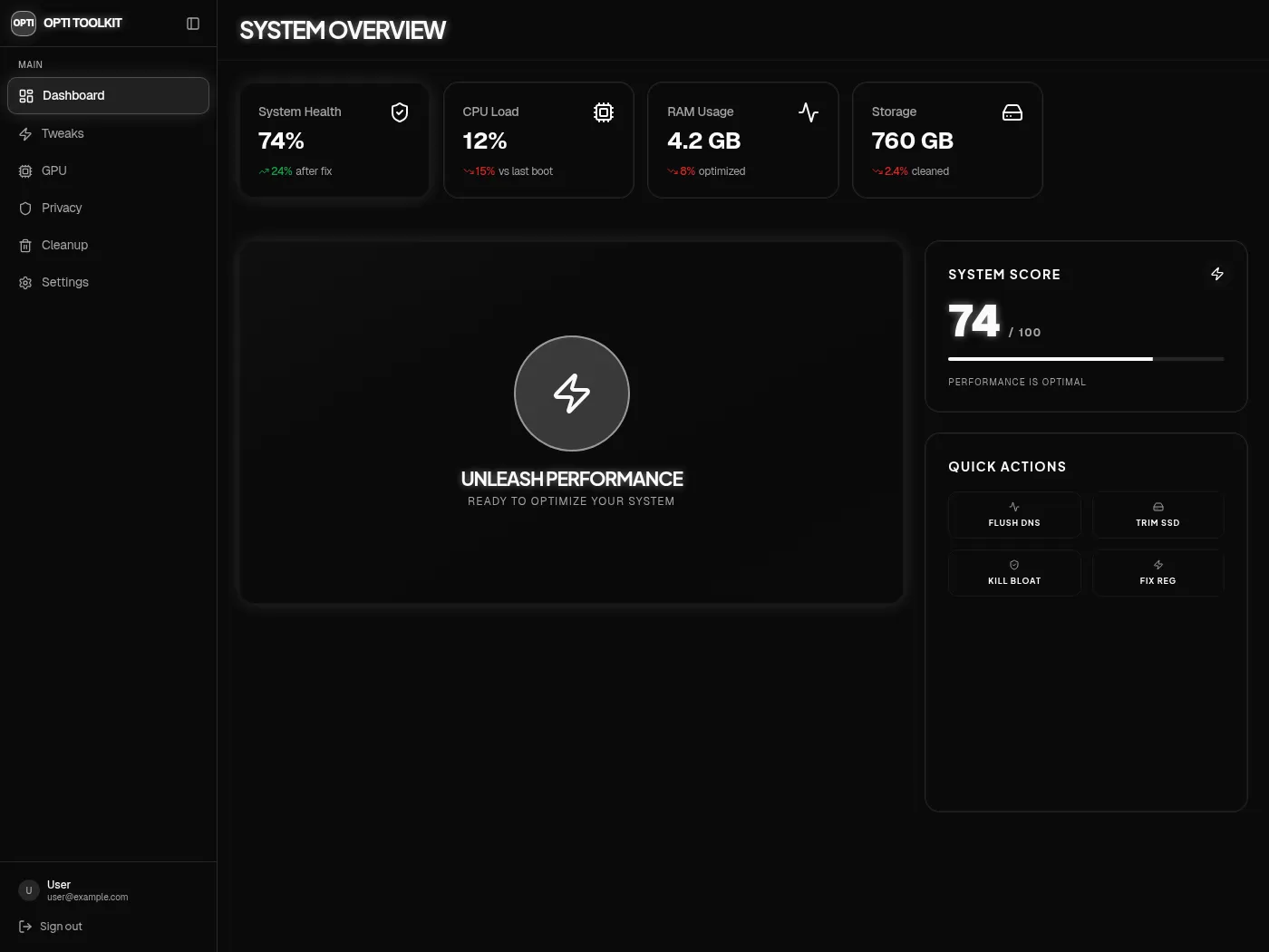 Opti YouTube Web App