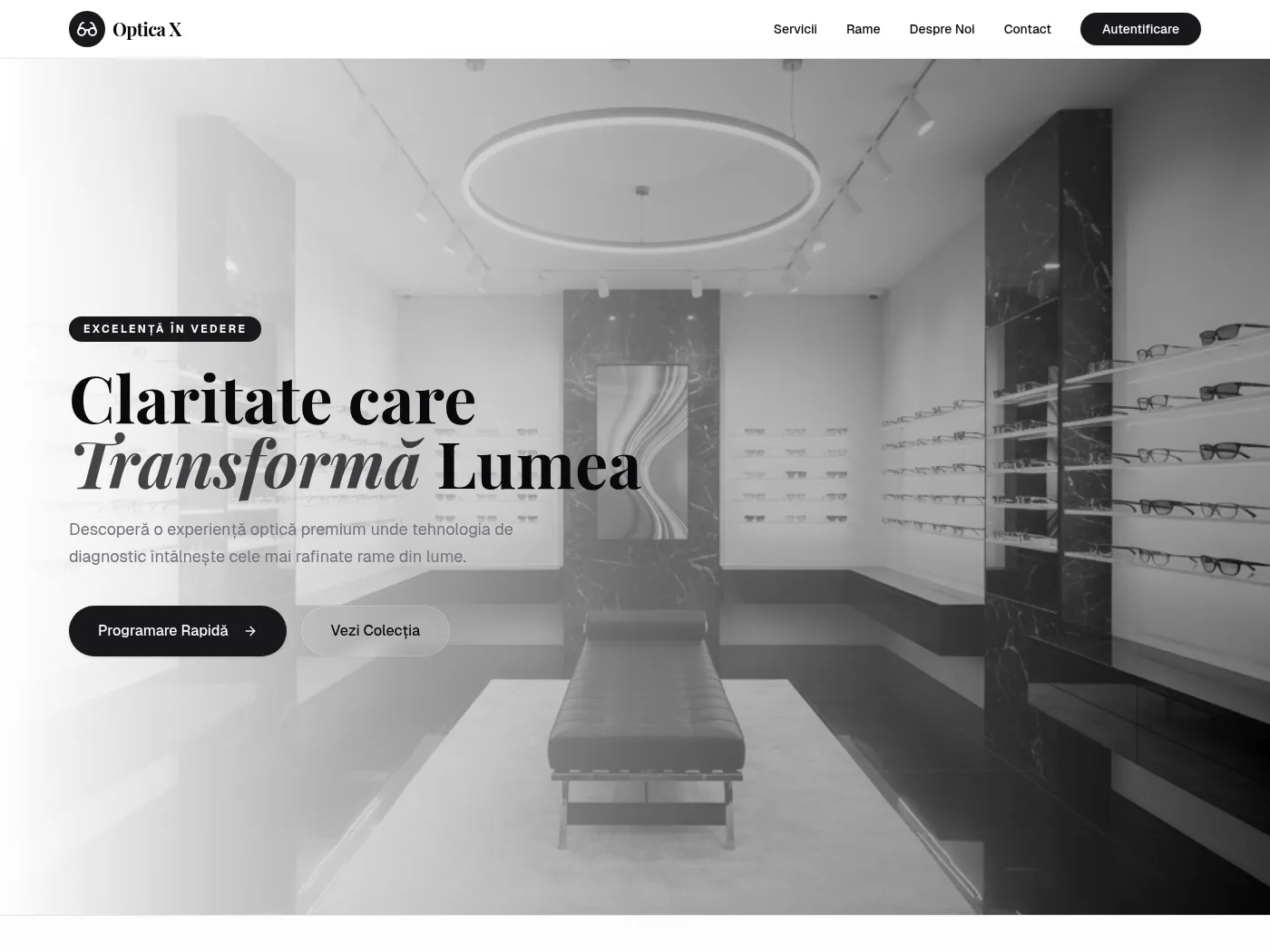 Optica X Presentation Site