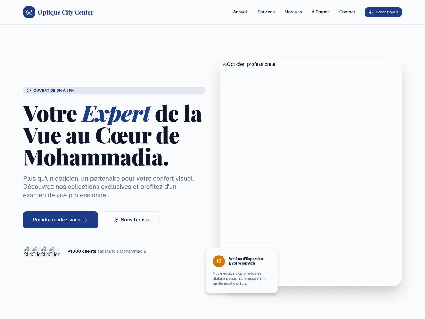 Opticien Vitrine Web