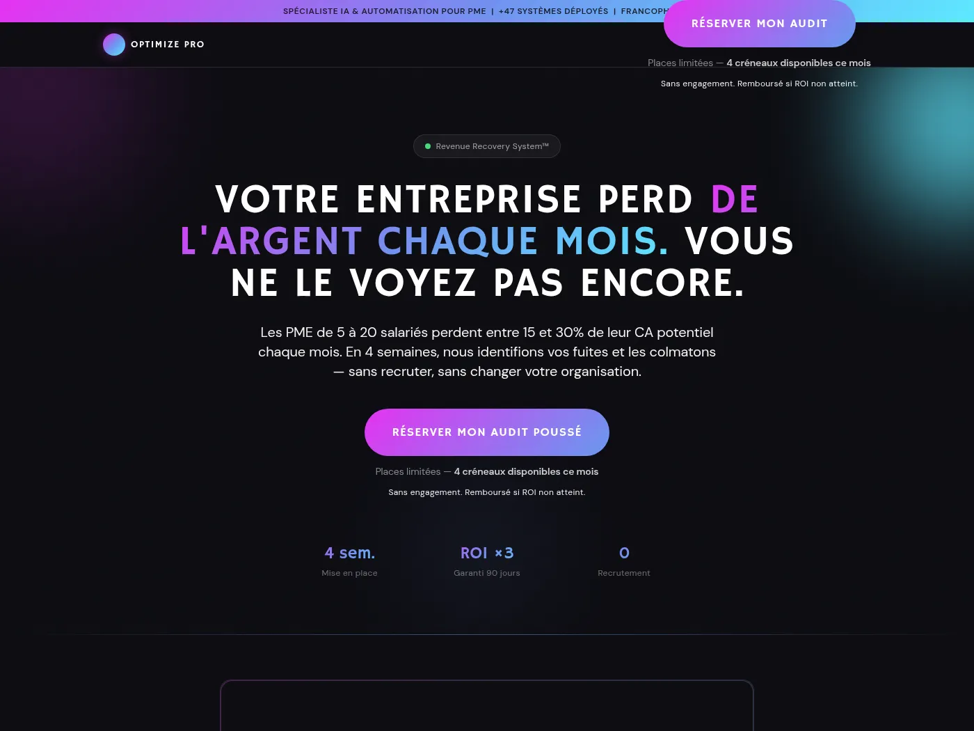 Optimize Pro Sales Page