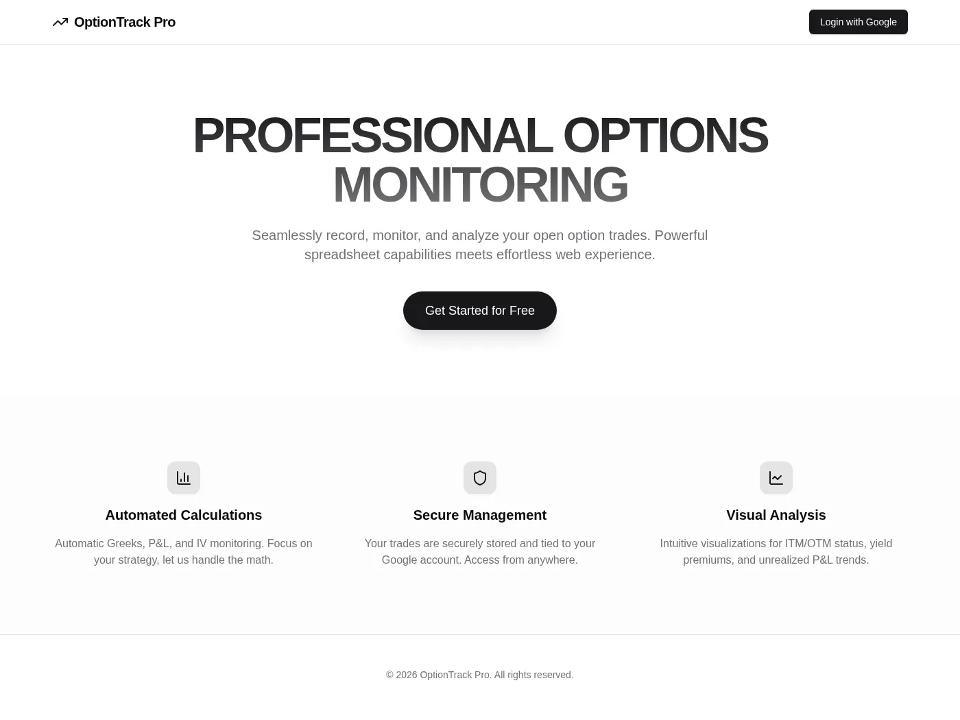 OptionTrack Pro