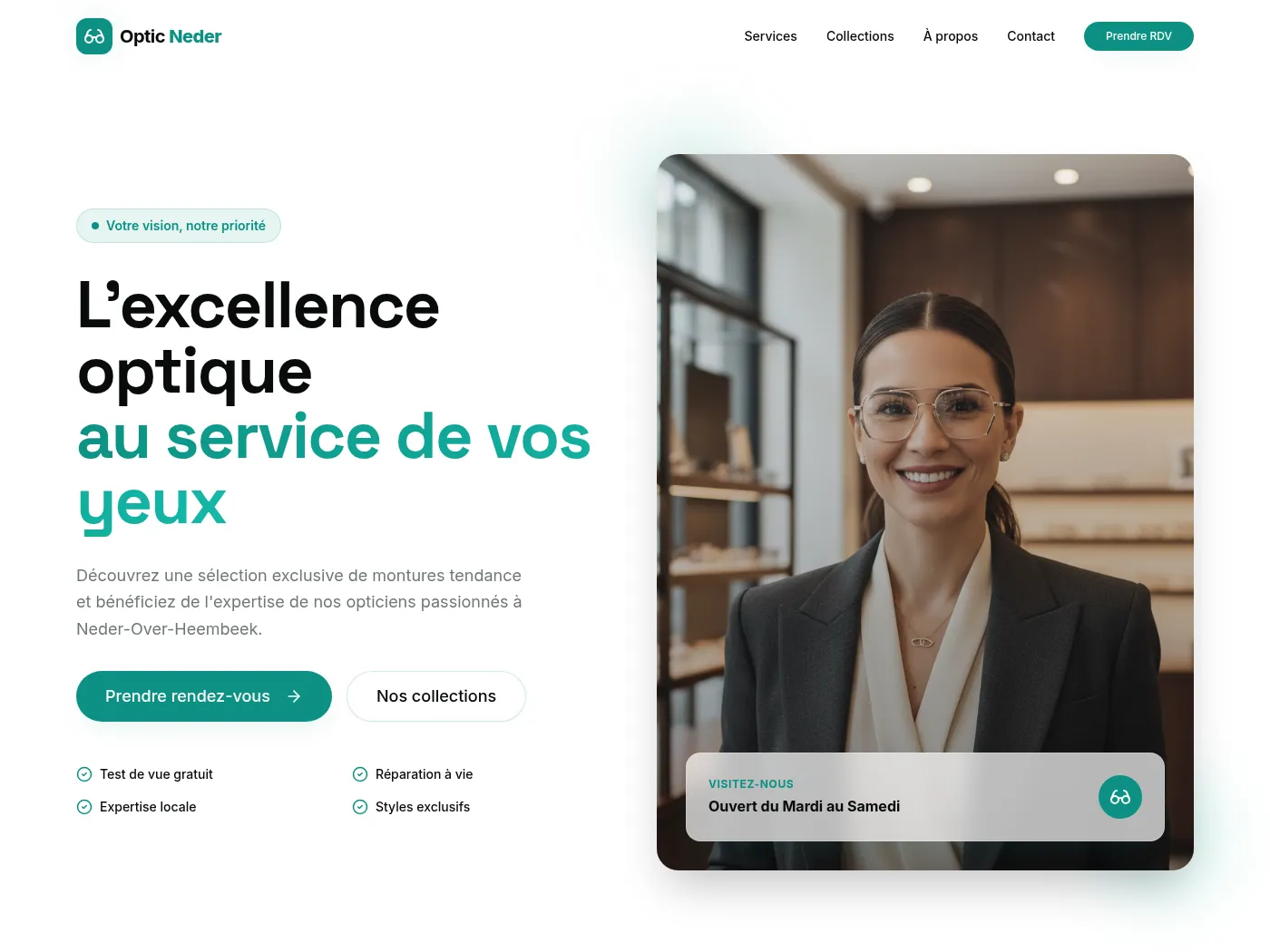 Optique Vitrine Web