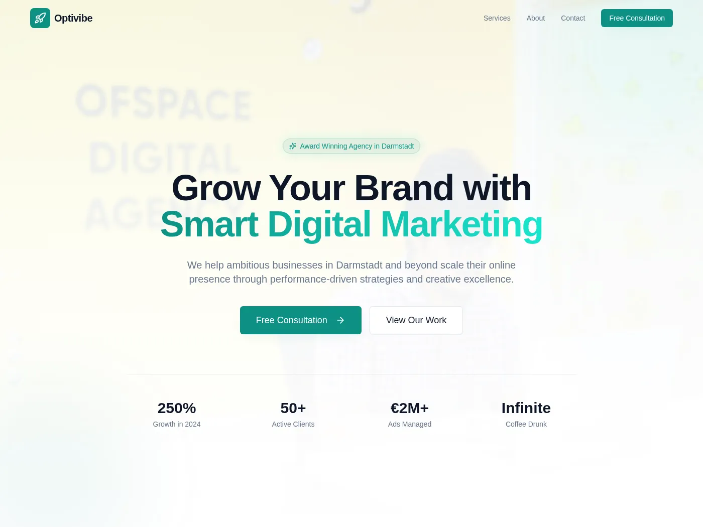 Optivibe Digital Marketing Site