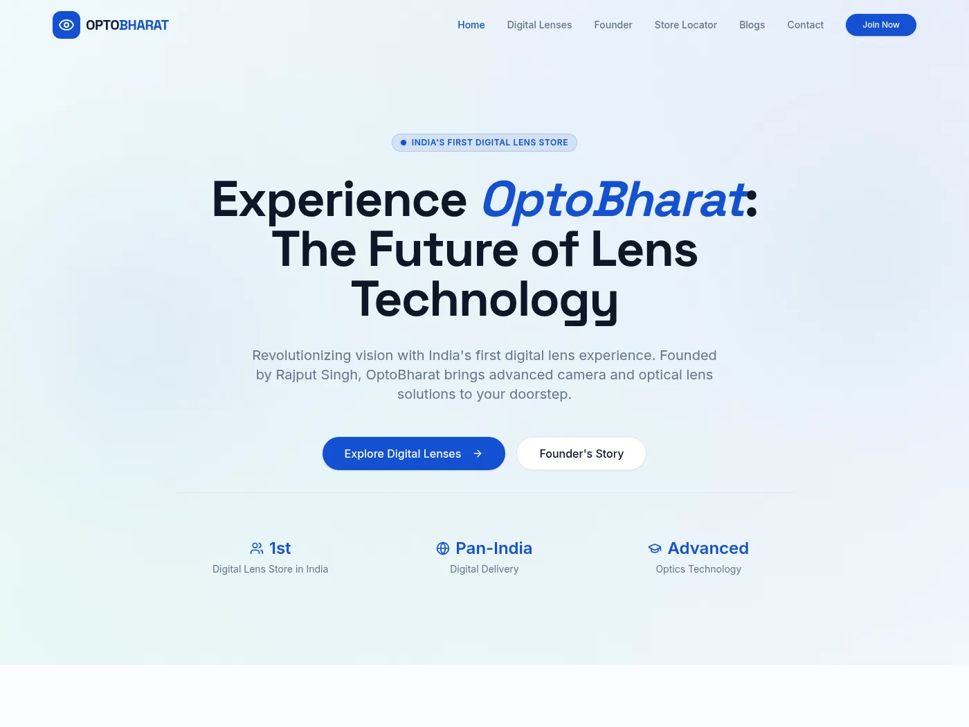 OptoBharat Website Clone (Remix)