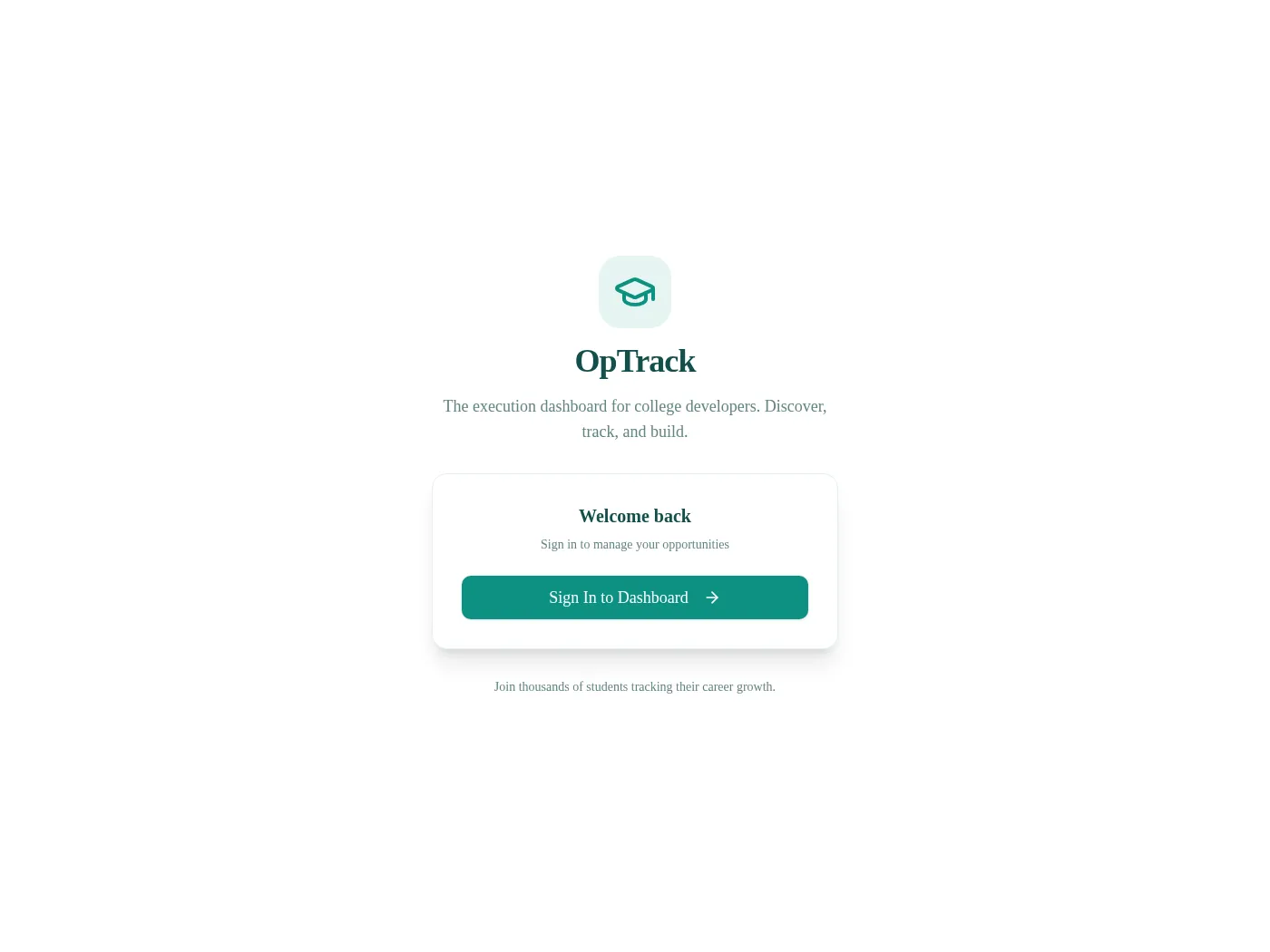 OpTrack Dashboard