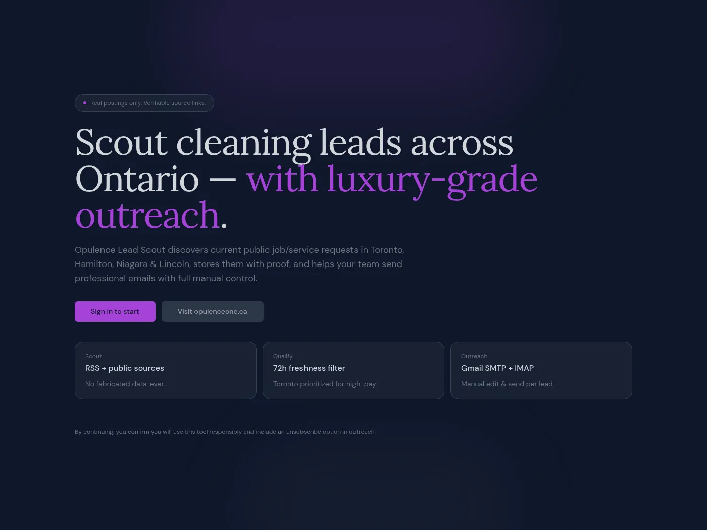 Opulence Lead Scout