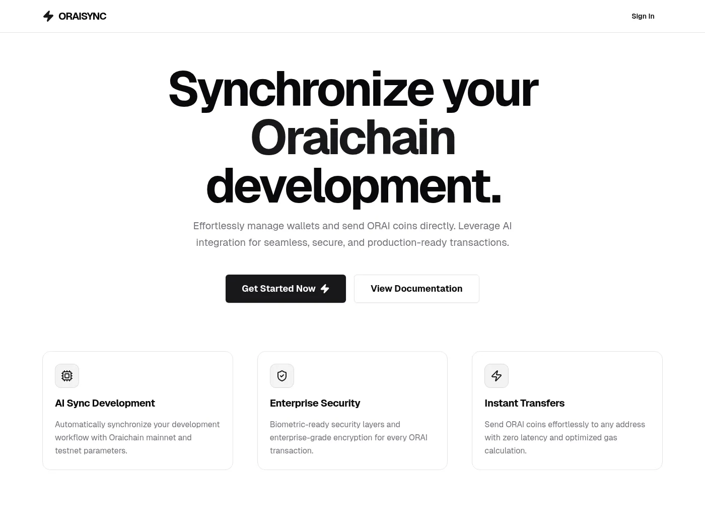 OraiSync Wallet Sender