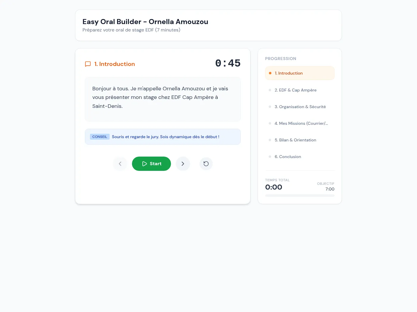 Easy Oral Builder