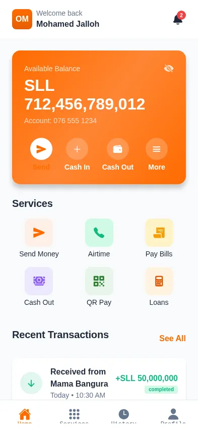 Fake Orange Money Simulator