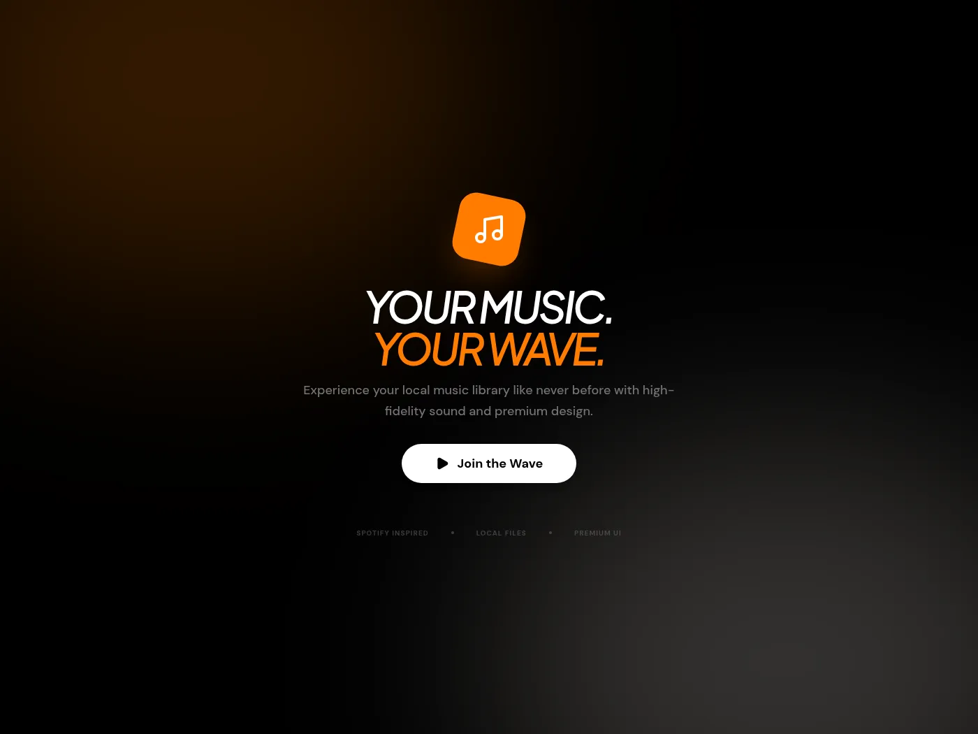 OrangeWave Music Player