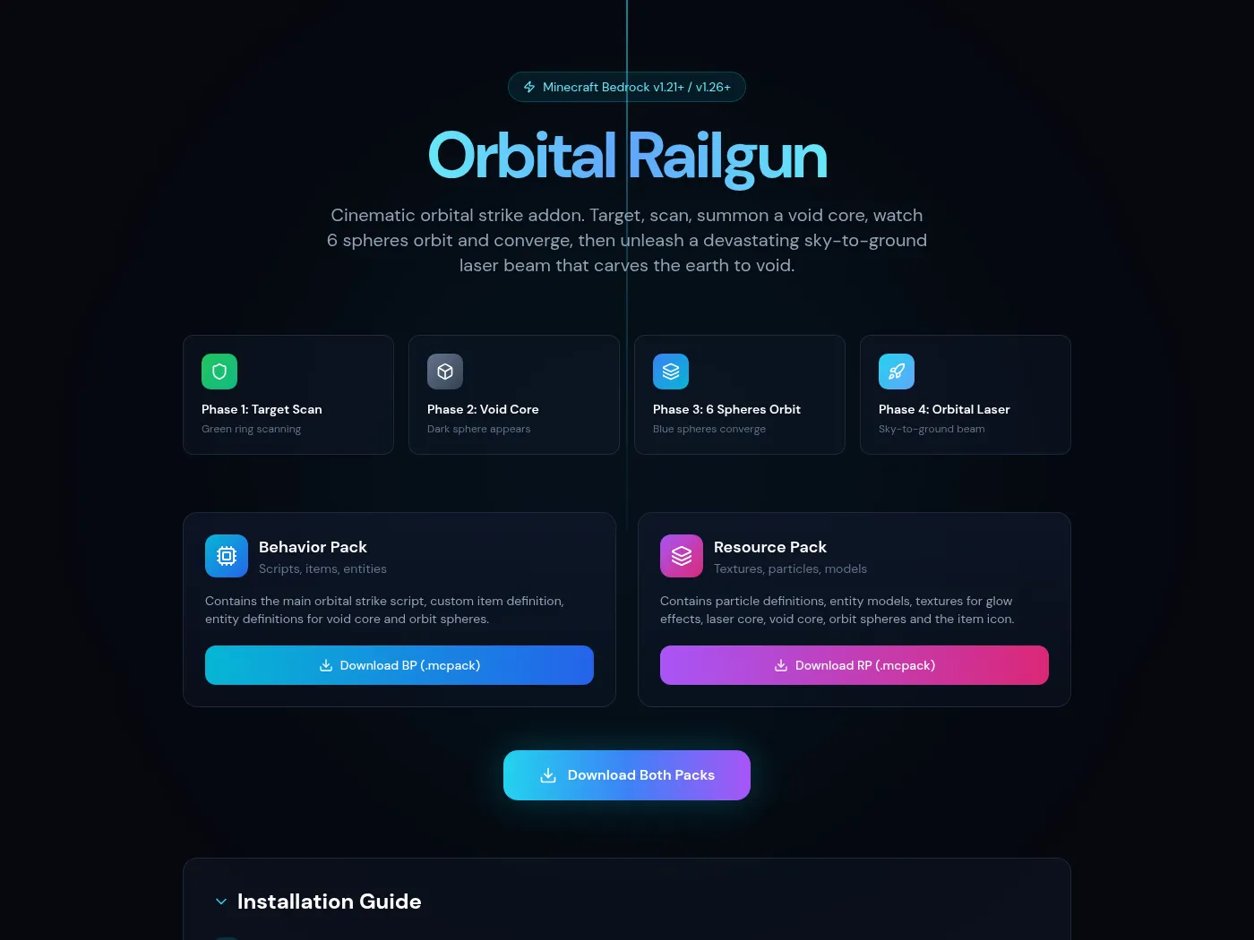 Orbital Railgun Bedrock