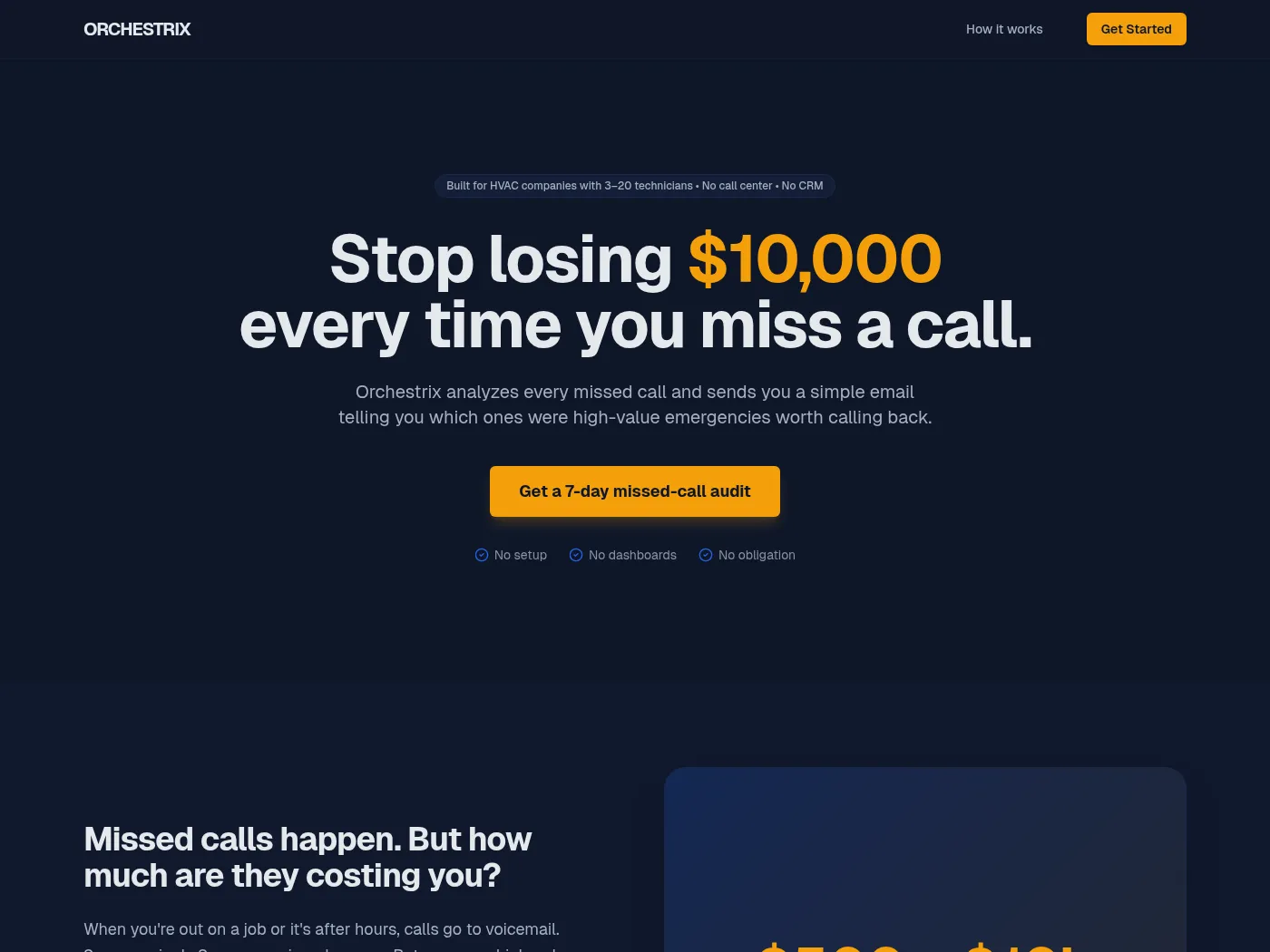 Orchestrix Audit Landing