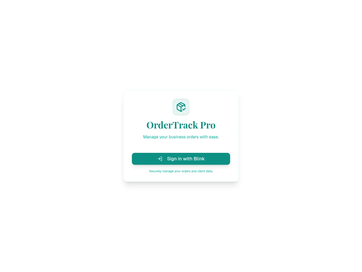 OrderTrack Pro