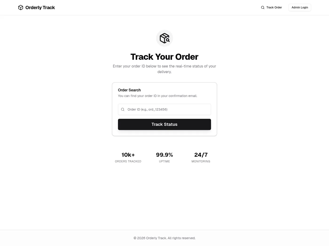 Orderly Track