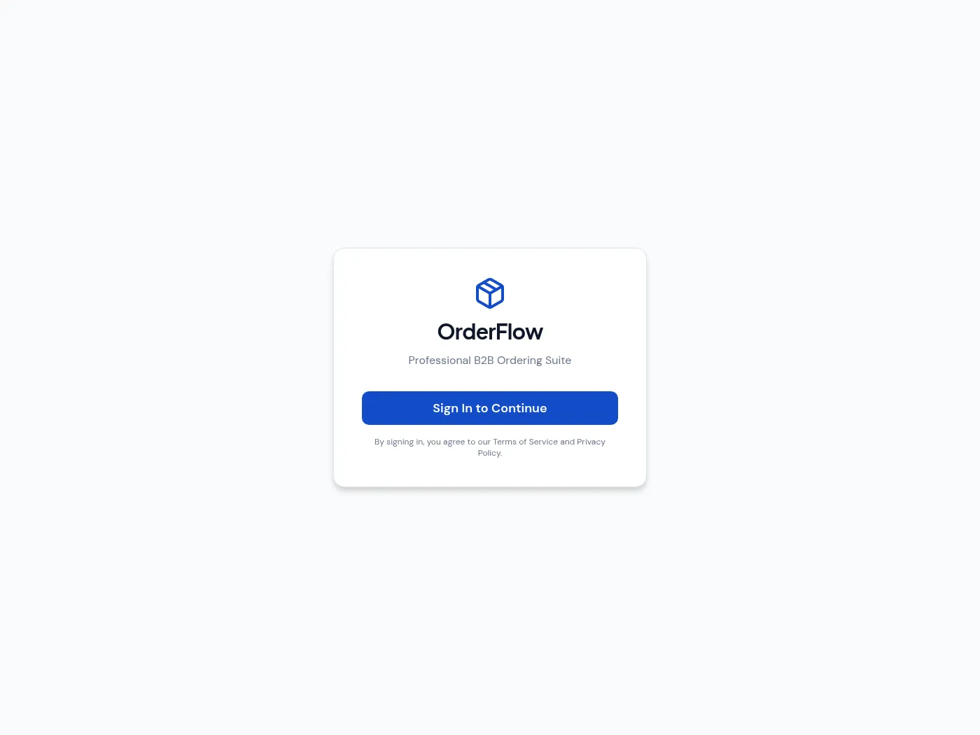 OrderFlow B2B Suite