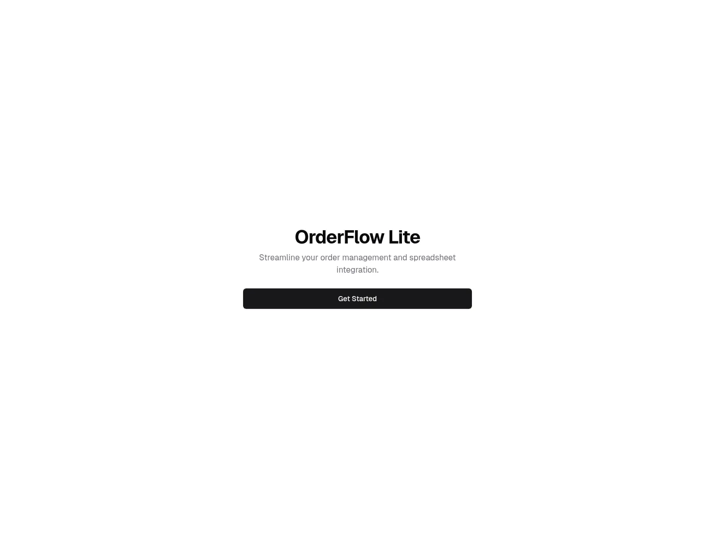 OrderFlow Lite