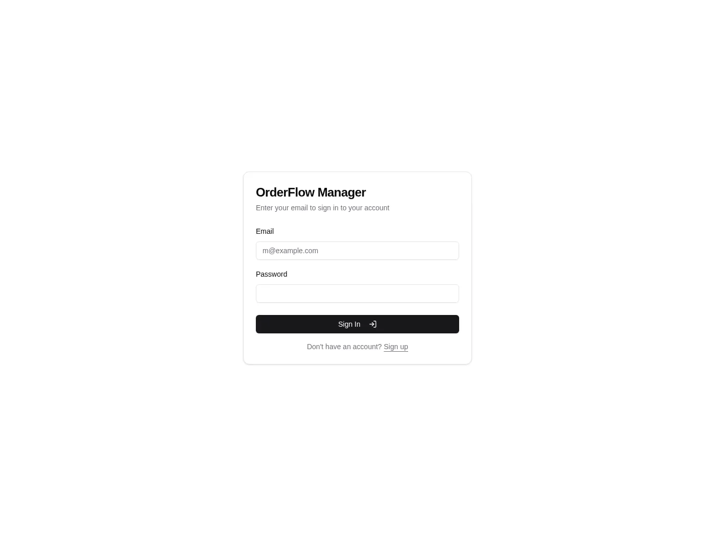 OrderFlow Manager