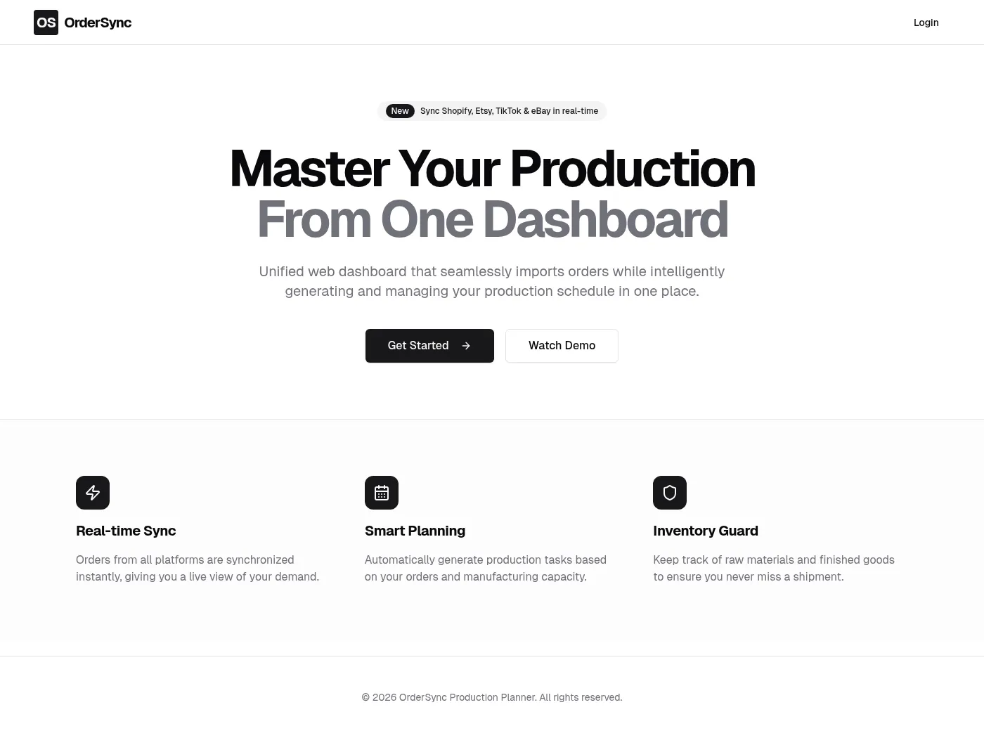 OrderSync Production Planner