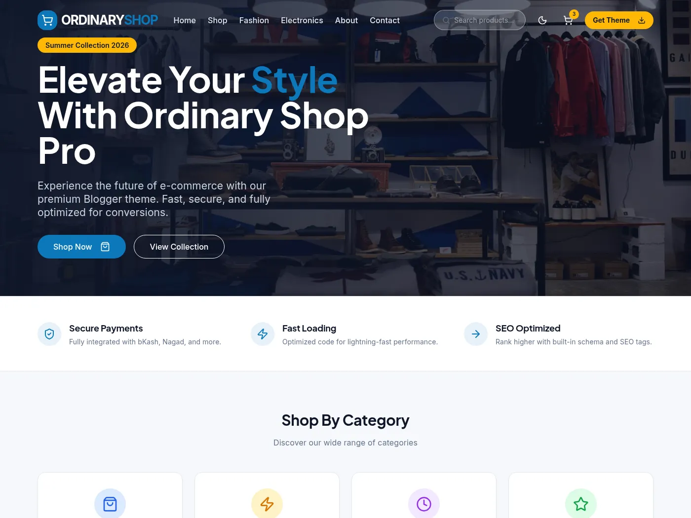 Ordinary Shop Pro Theme