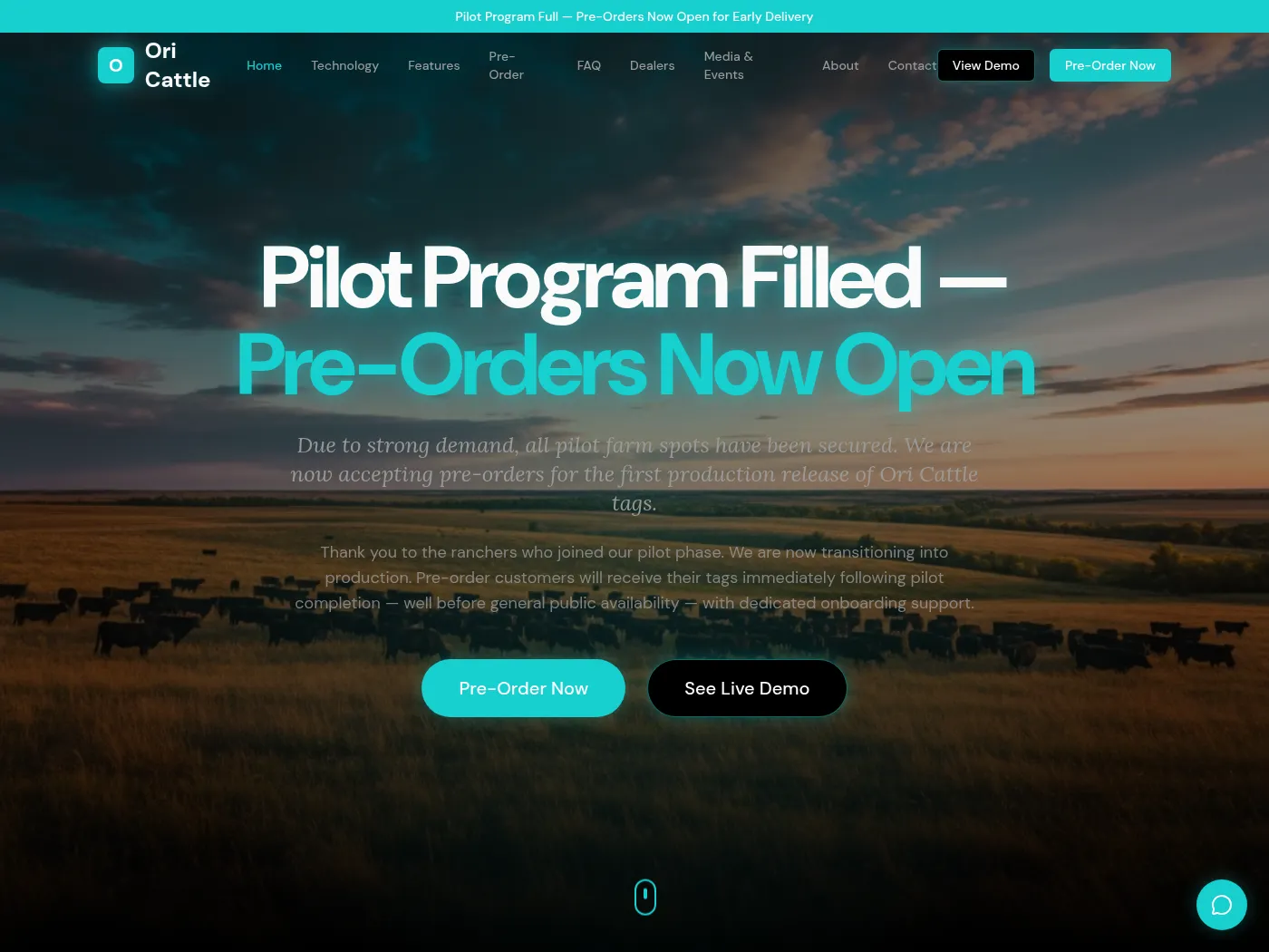 Ori Cattle – Premium Ranch Intelligence Website