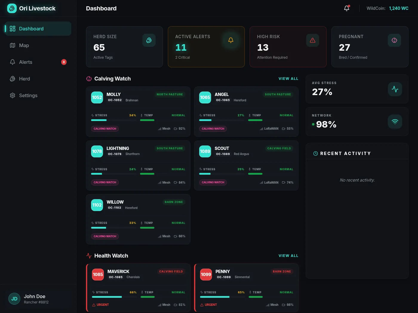Ori Livestock: Smart Cattle Management & Monitoring MVP
