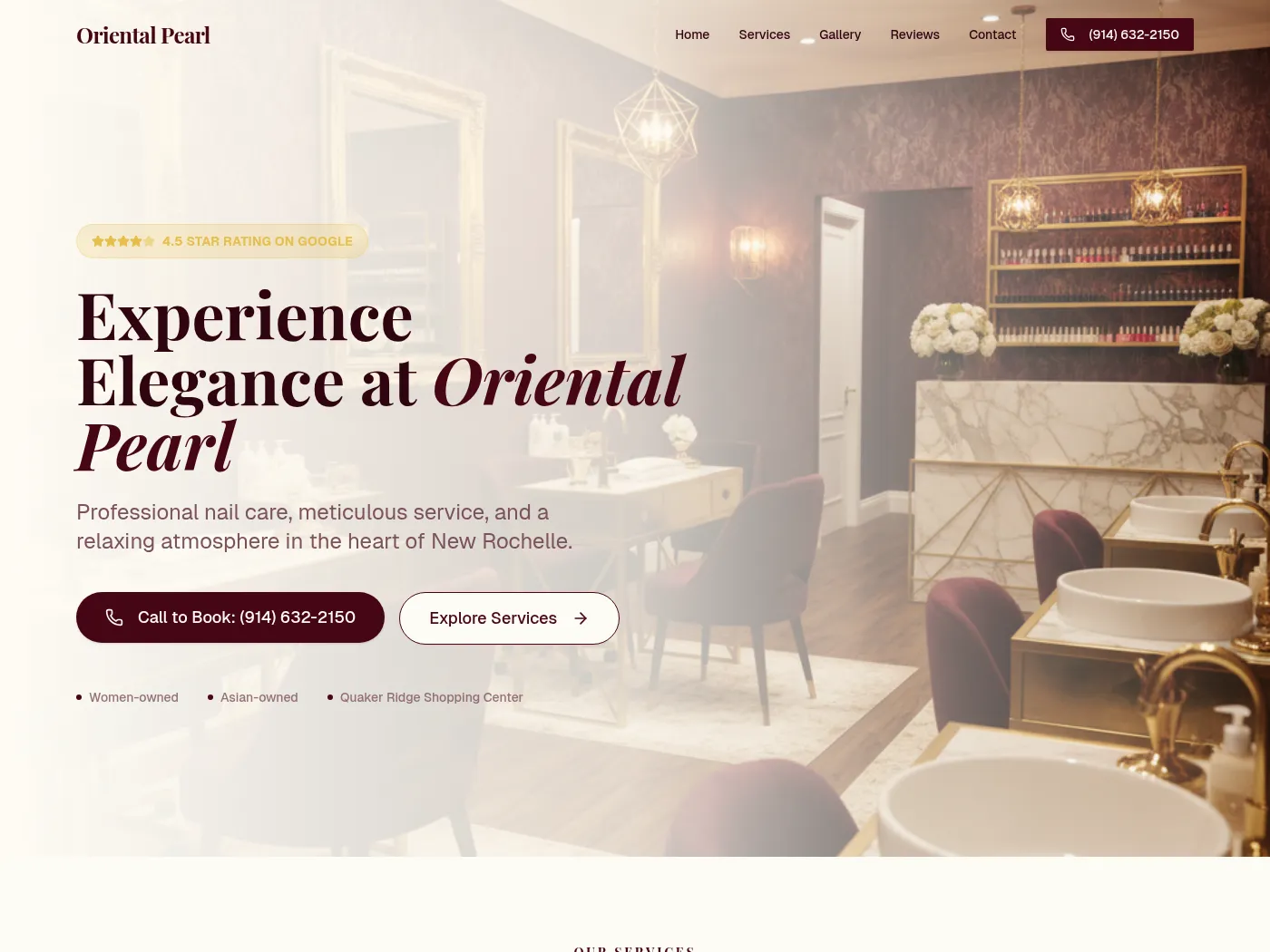 Oriental Pearl Nail Spa Web