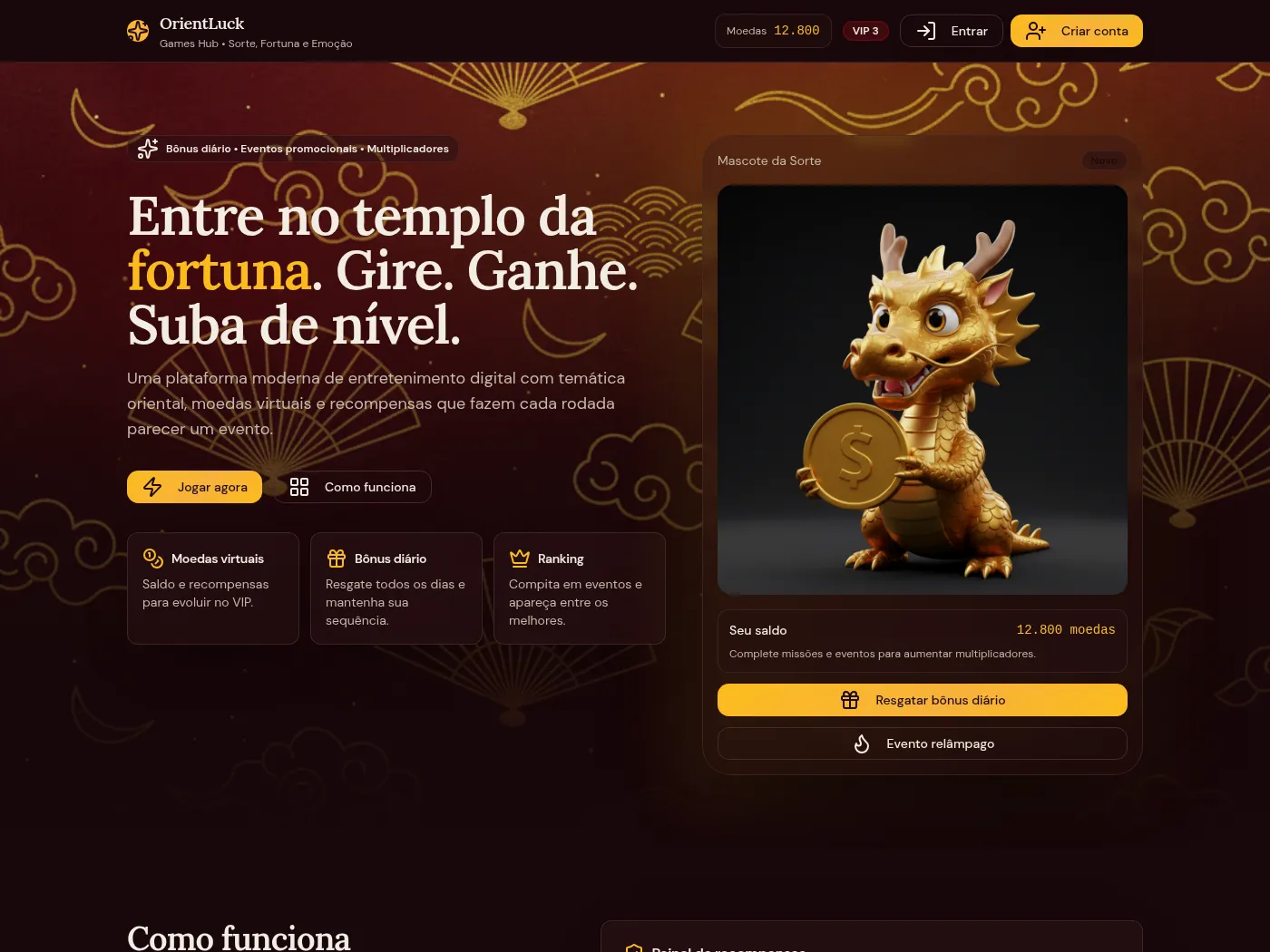 OrientLuck Games Hub