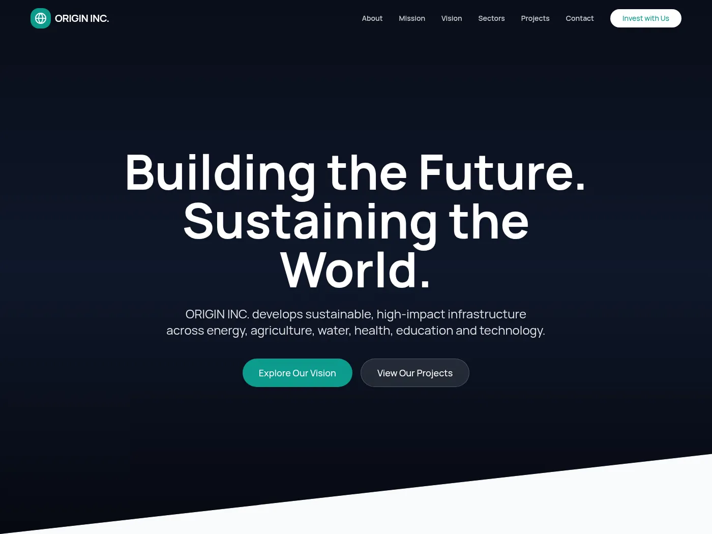 Origin INC. Corporate Site