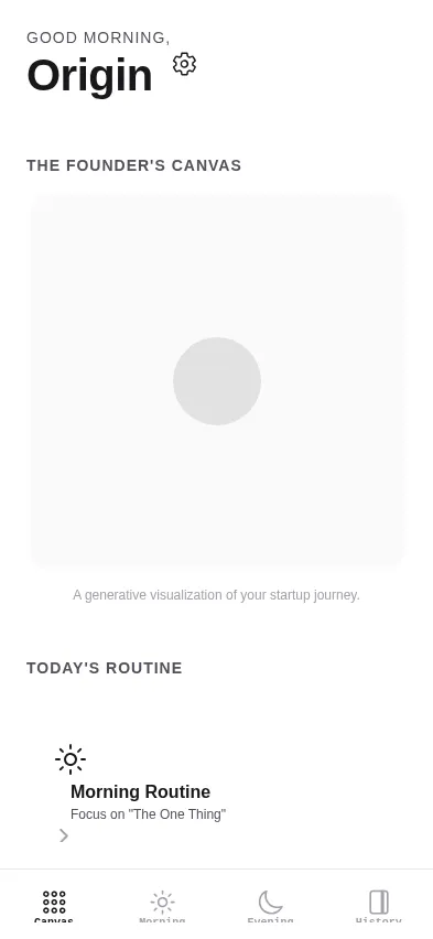 Origin Founder Journal