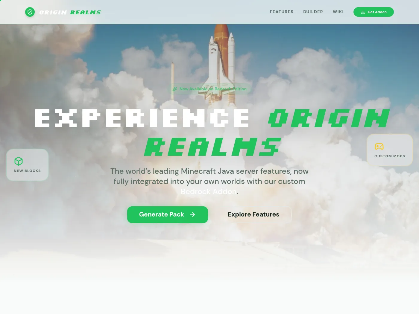 Origin Realms Addon