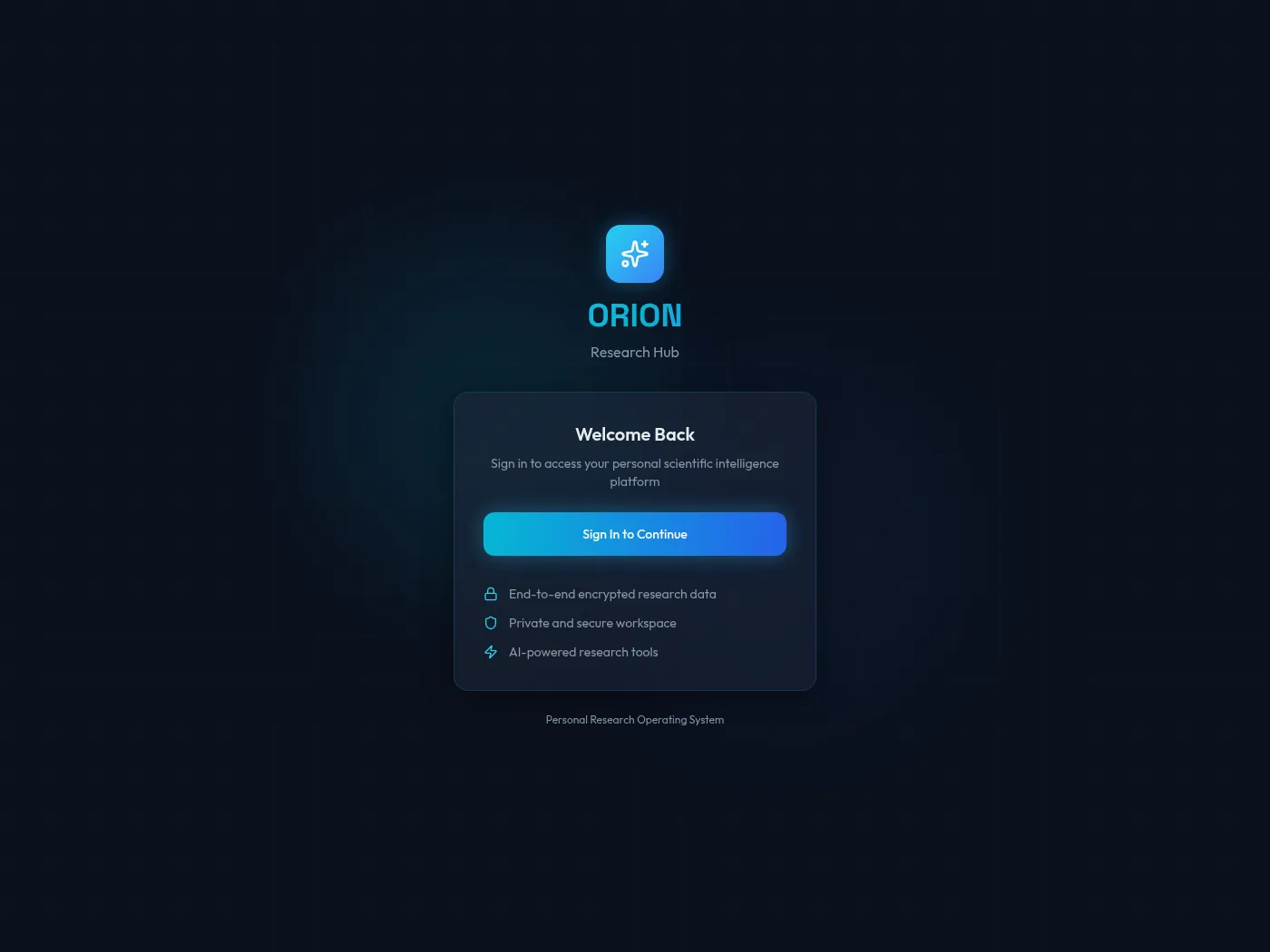 ORION Research Hub