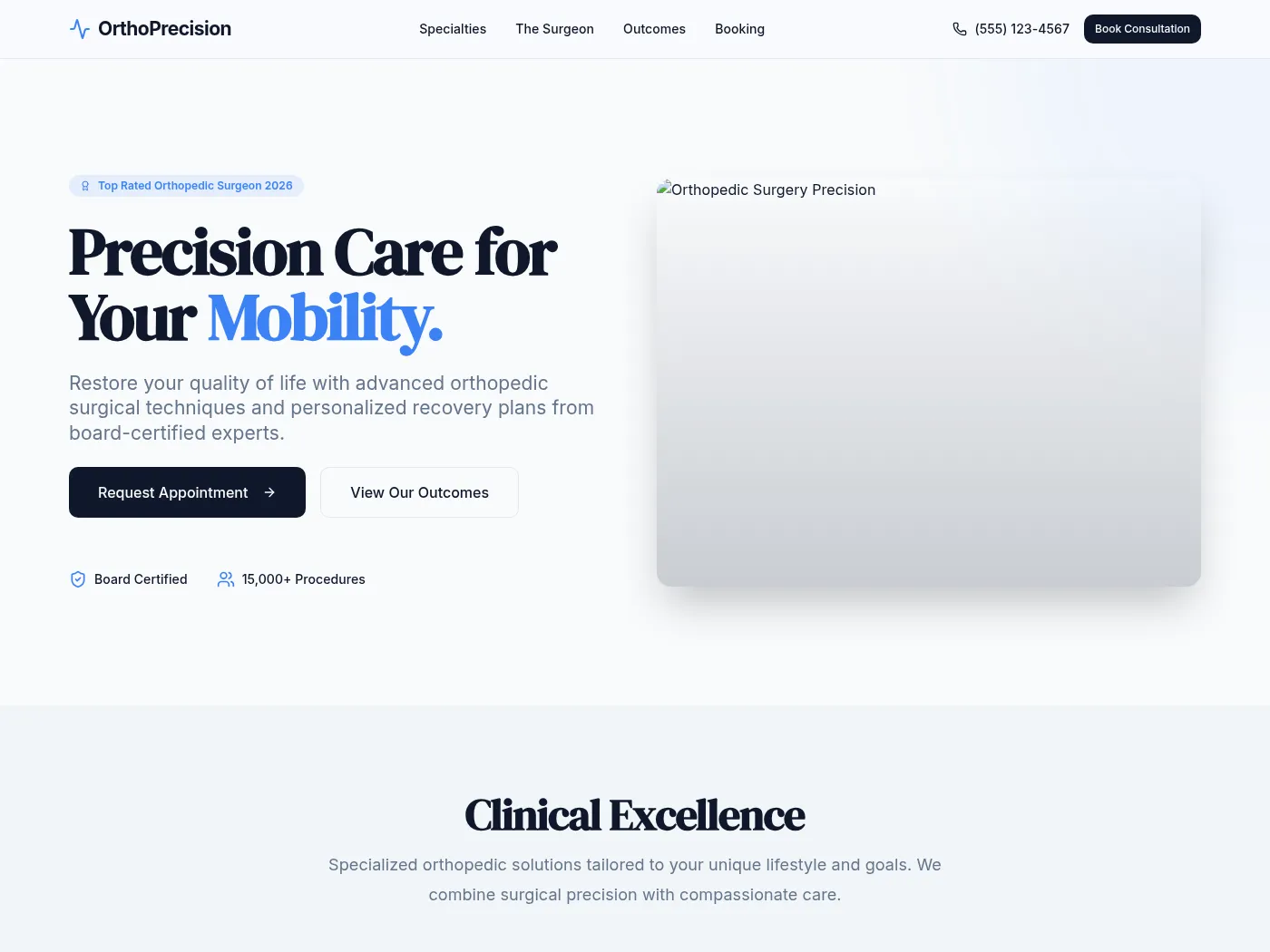 OrthoDoc Landing Page